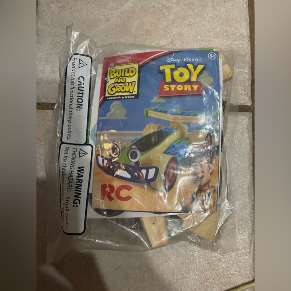 Disney | Toys | Lowes Build Grow Disney Pixar Toy Story Rc Wooden Car ...